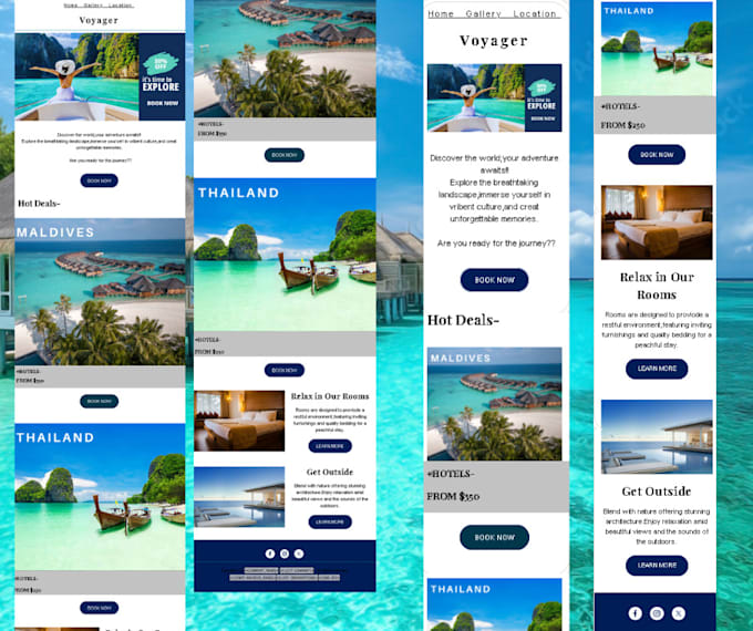 Desing custom editable mailchimp email templete by Senthiya_safa | Fiverr