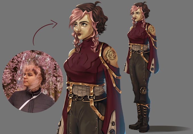 Draw arcane fanart and original characters by Giuliazobeide | Fiverr