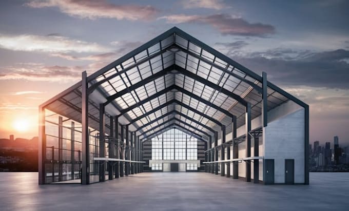 Create 3d cgi warehouse design, interior design with render by ...