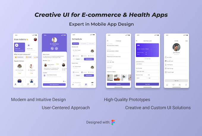 Design user friendly app uiux and wireframes in figma