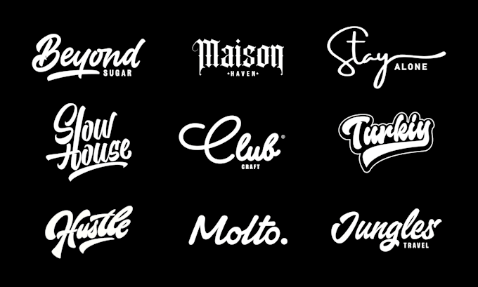 Design a unique hand lettering and typography logo by Hasans_studio ...