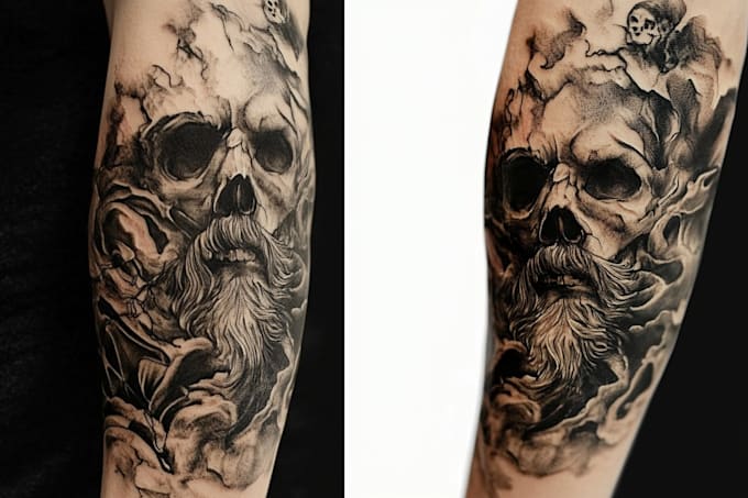 Create custom realistic tattoo design by Saretttorius | Fiverr