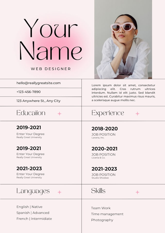 Design and tailor your cv to highlight your skills by Delisjes | Fiverr