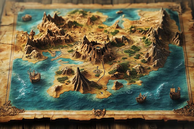 Do custom fantasy map art for you by Nassauater | Fiverr