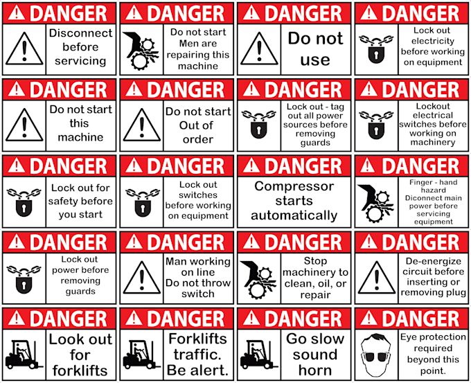 Design compliant safety signs following international osha faa iso ...