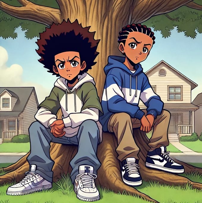 Design a custom boondocks style cartoon of your image in 24h by ...