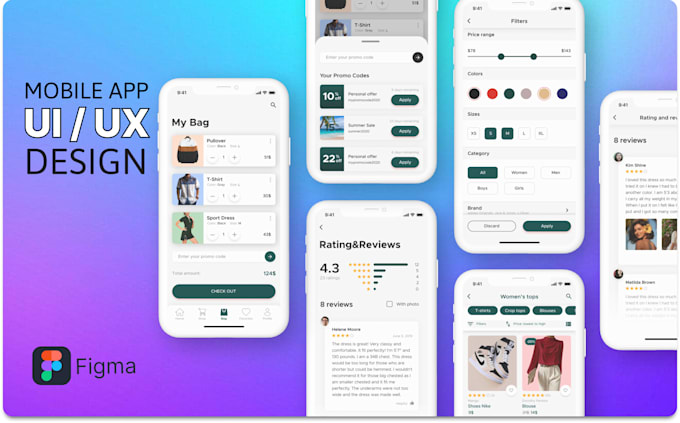 Do Mobile App Ui Ux Design Ui Mockup Wireframe Prototype Ios Android