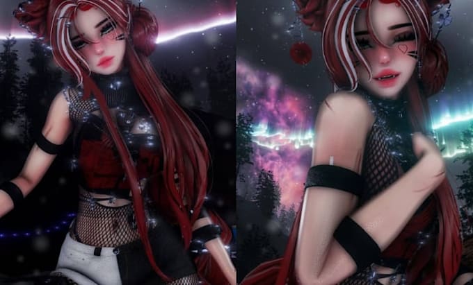 3d model nsfw style vrchat avatar furry model 3d vrc character 3d vtuber model by Khalidtunde ...