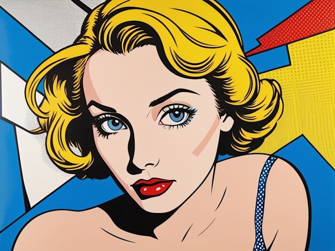 Do a retro pop art roy lichtenstein style by Dathanasa | Fiverr