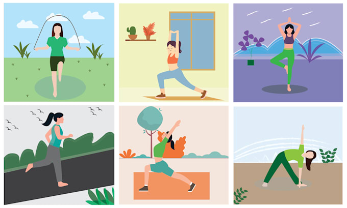 Design a custom 2d flat illustration from your requirement by ...