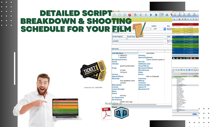 Ensure a flawless pre production with film budget, schedule and breakdown by Filmfinancepro | Fiverr