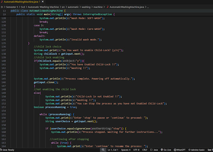 Code in javascript, cpp, python, java, node and c sharp