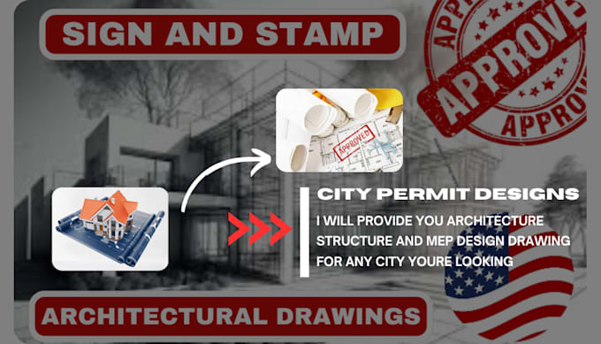 Review, pe seal and stamp your usa architectural floor plan, mep, hvac drawings by Joseph_henry ...