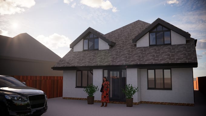Create 3d sketchup model for exterior building design by Babujerin | Fiverr