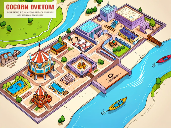 Design custom event maps and detailed vector illustrations by Janhams ...