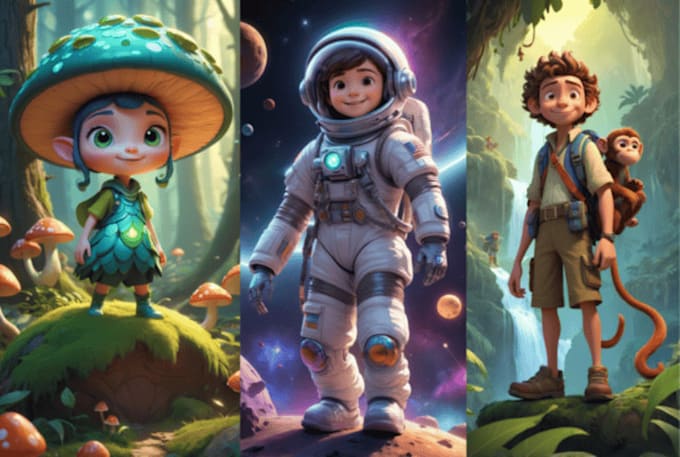 Create custom 3d pixar style character by Sagarraghuwansh | Fiverr