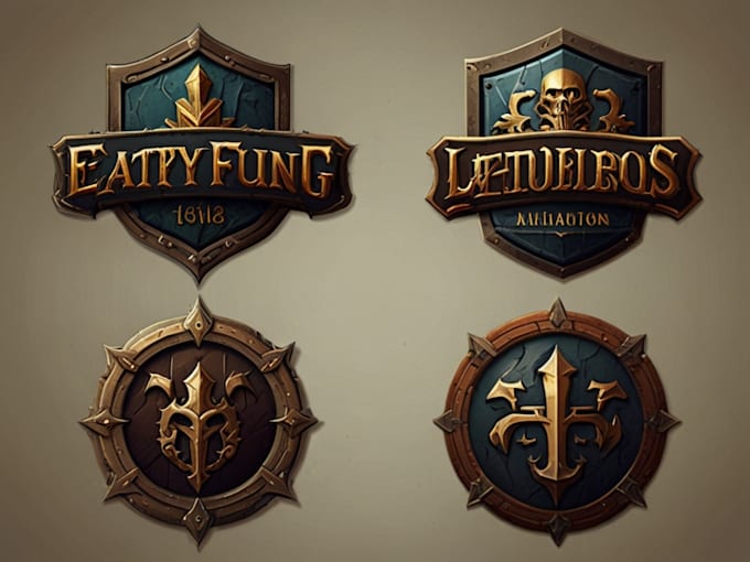 Make original medieval, fantasy, rpg, mmorpg game logo title by ...