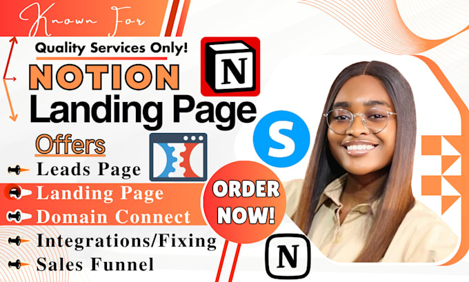 Create custom notion landing page template for aesthetic and lifestyle branding by Favor_will ...