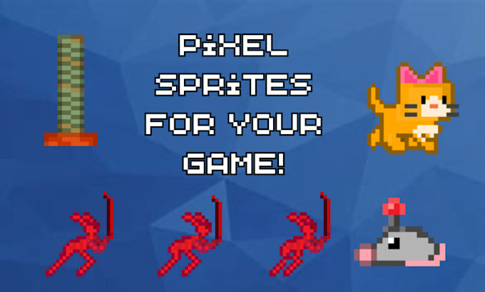 Unique pixel art sprites for your games by Bytesharkdev | Fiverr