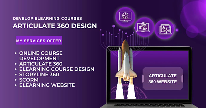 Create engaging elearning courses using articulate storyline rise 360 by Eliotgracee | Fiverr