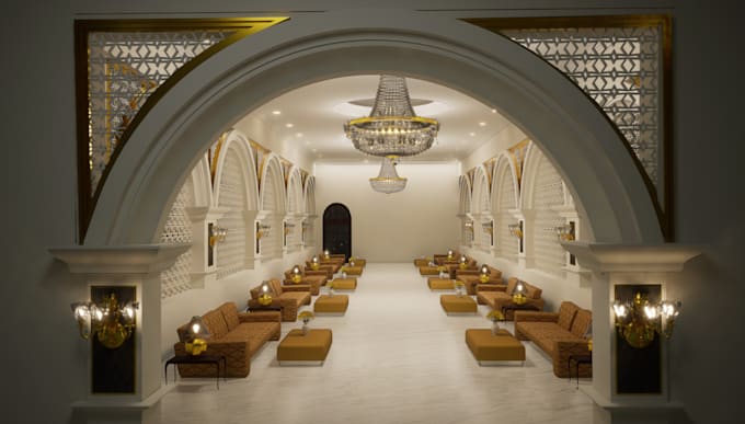 Remodel event interior, conference hall, sketchup house redesign, floor ...