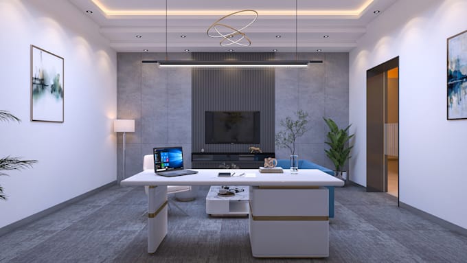 Create stunning commercial office interior design renderings by ...