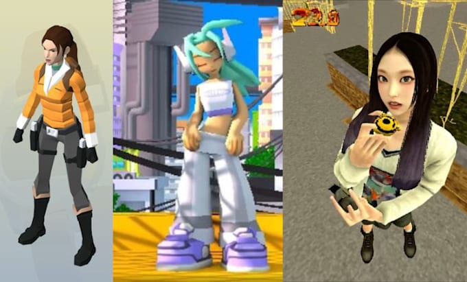 Low poly 3d model ps1 ps2 psx n64 retro style model for games or ...