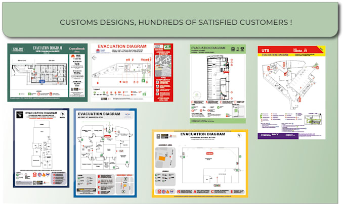 Design evacuation plan, map, diagram, tactical fire plan