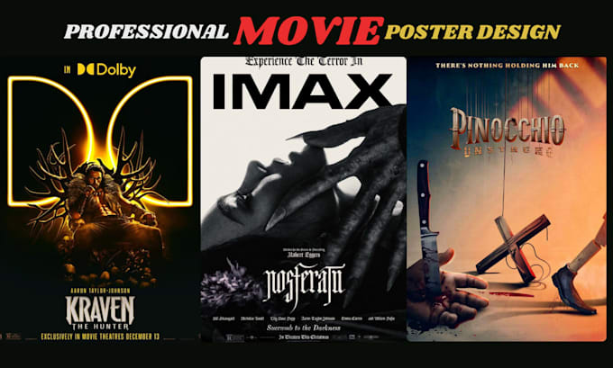 Design professional movie poster film poster book cover movie poster ...