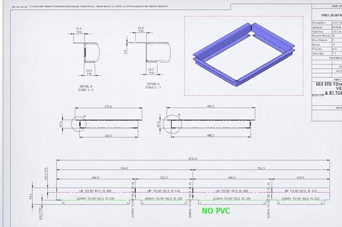 Create professional 3d cad sheet metal designs and 2d drawings for ...