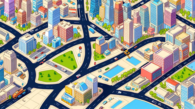 Create vector map, city map, site map, event map in illustrator by ...