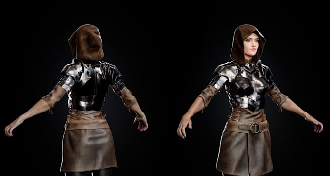 Model 3d metahuman character,fix game asset, realistic 3d model,ue5 rig, texture by Temmodeller ...