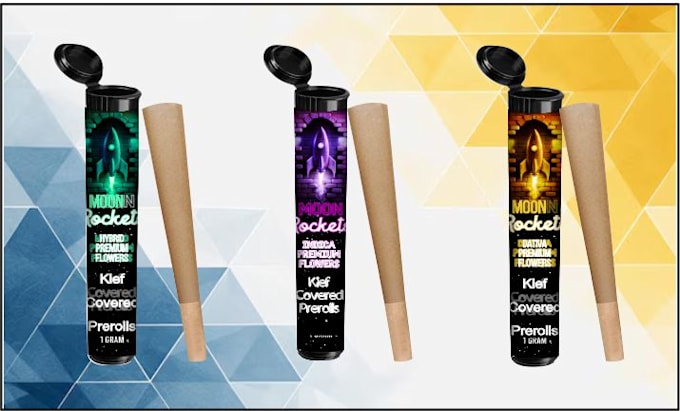 Do pre roll label sticker and label design by Ayeshagill97 | Fiverr