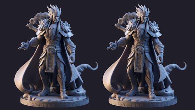 Sculpt 3d model, 3d printed model, 3d miniature, aaa character for game ...