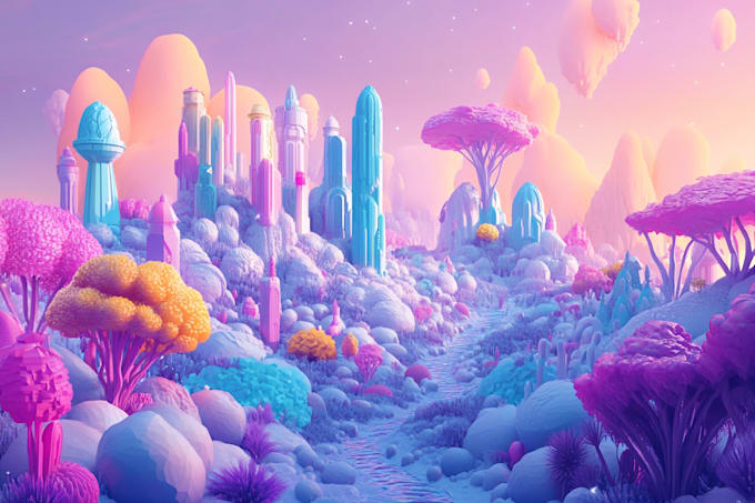 Create fantasy landscape concept art by Helouisotes | Fiverr