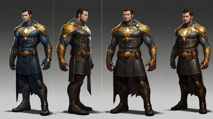 Create concept art superhero character design for comics by Rayllomon ...