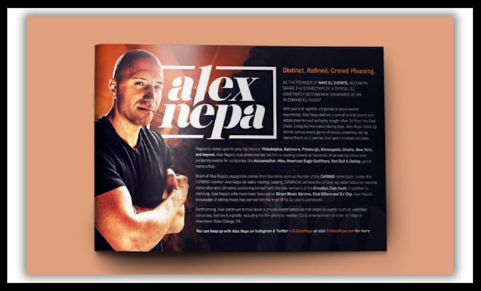 Do epk, media kit, press kit, one sheet, artist epk, dj press kit, speaker kit by Sharapova_a ...