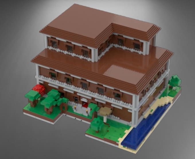 Design custom lego model designs, moc design afol models with manual ...