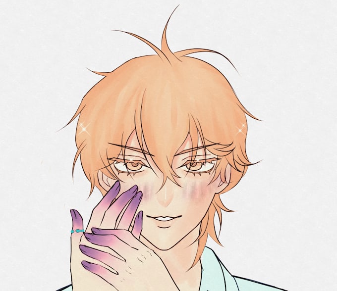 Draw your original character, pfp, icon, vtuber fan art by Ida_designss ...