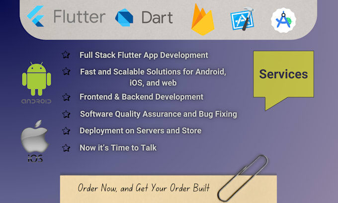 Do flutter mobile app development android ios app development, flutter developer by Ahmed_the ...