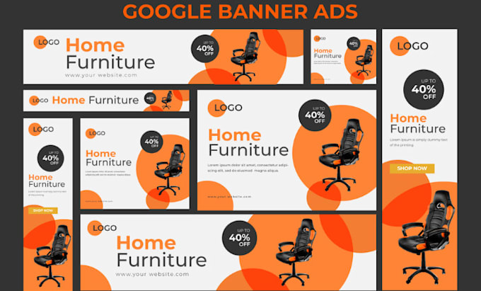 Design static web banner, google banner, slider display ads, facebook ...
