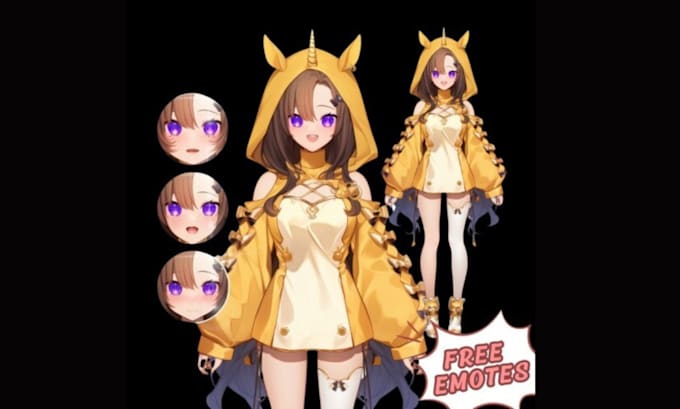 Live 2d vtuber model, vroid vrchat avatar 3d model, vtuber vrchat vrc avatar avi by ...