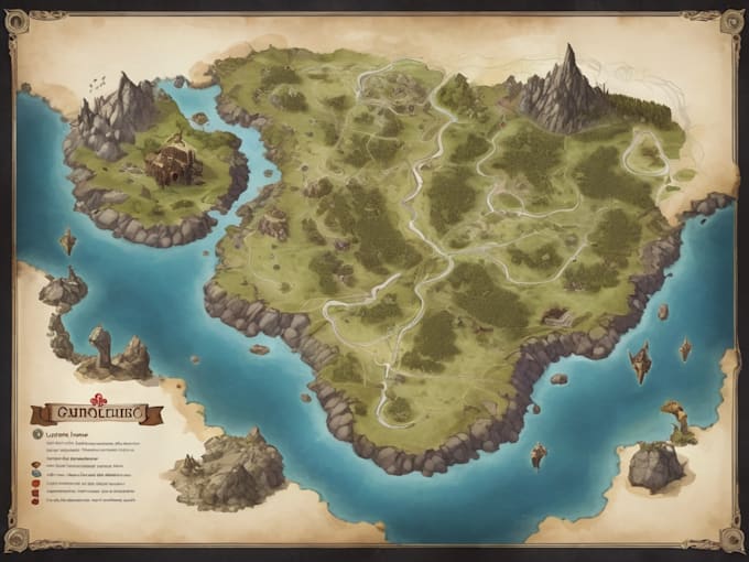 Create a high quality fantasy map for dnd, stories by Mariekongh | Fiverr