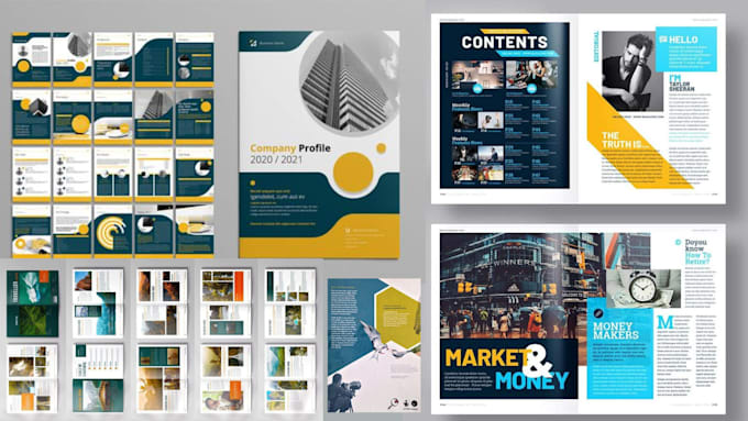 Design product catalog sell sheet magazine calender workbook canva ...