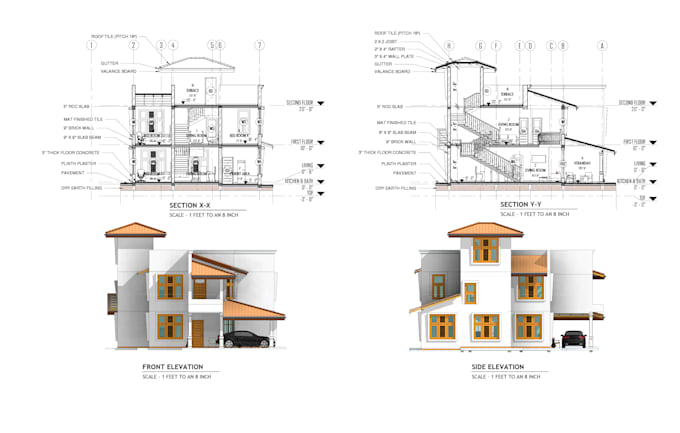 Design 3d architectural model with rendering by Cadflyer | Fiverr