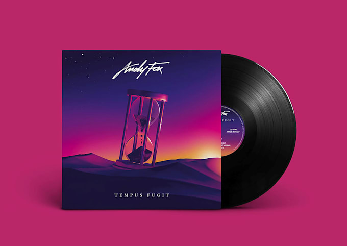 Create 80s retro, synthwave cover art, album cover by Ana_thinker | Fiverr