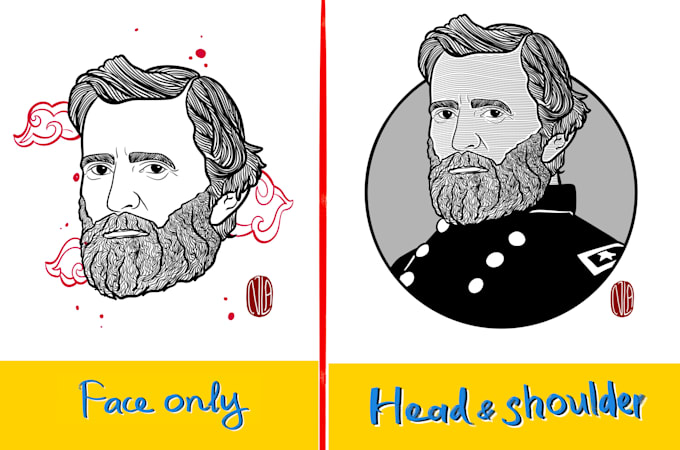 Draw your line art portrait in engraving style by Ngoclam | Fiverr