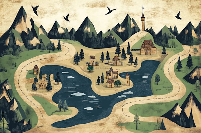 Make fantasy maps of world, region for your rpg game by Nushaladaeralei ...