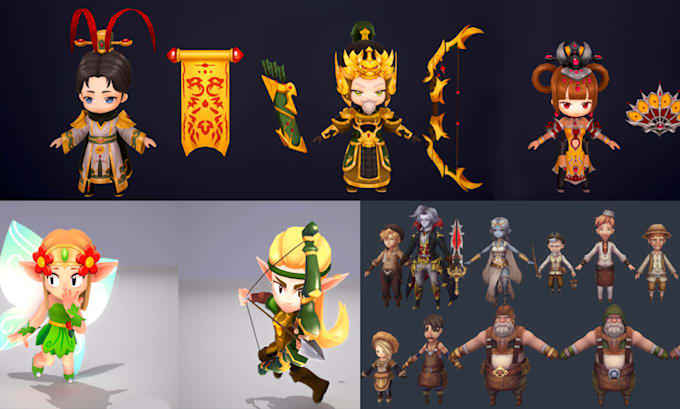 Create 3d,models,animations and game ready assets by Jjo_3d | Fiverr