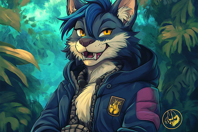 Draw furry art, fursona, original anime furry character, anthro and sfw ...